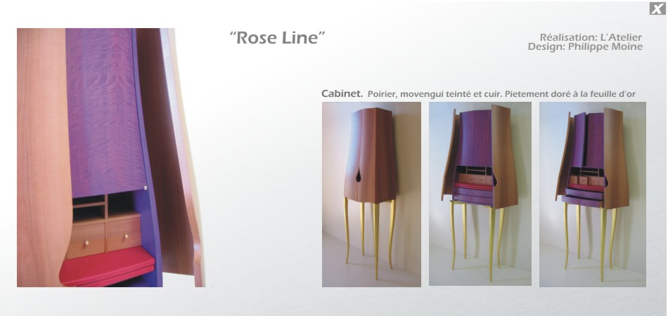 Ébénisterie Contemporaine - Rose Line